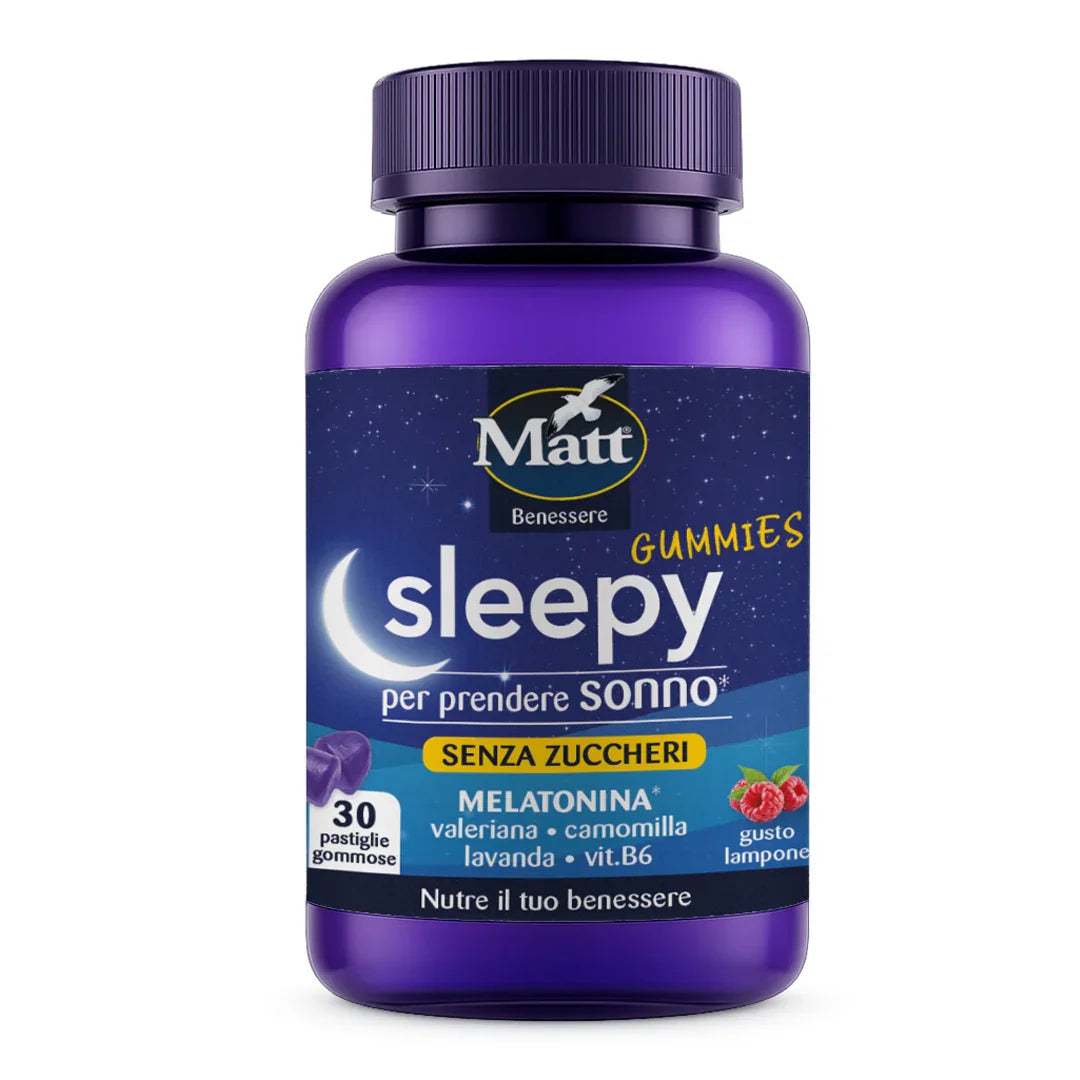 Sleepy Gummies. Integratore a base di Melatonina ed estratti vegetali – Matt. Nutre il tuo benessere