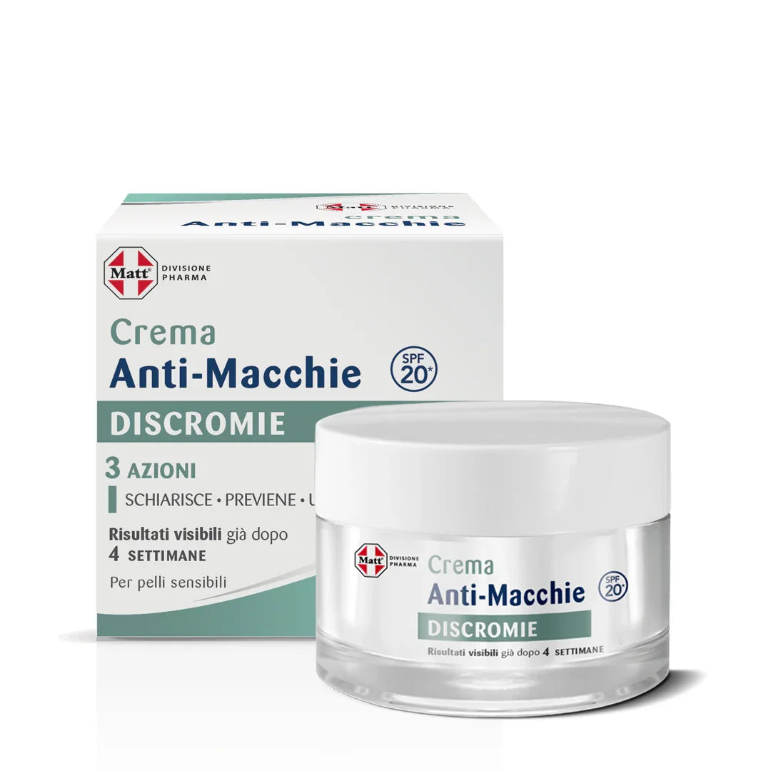 Crema Antimacchie Viso SPF 20 | Trattamento Discromie Matt – Matt ...