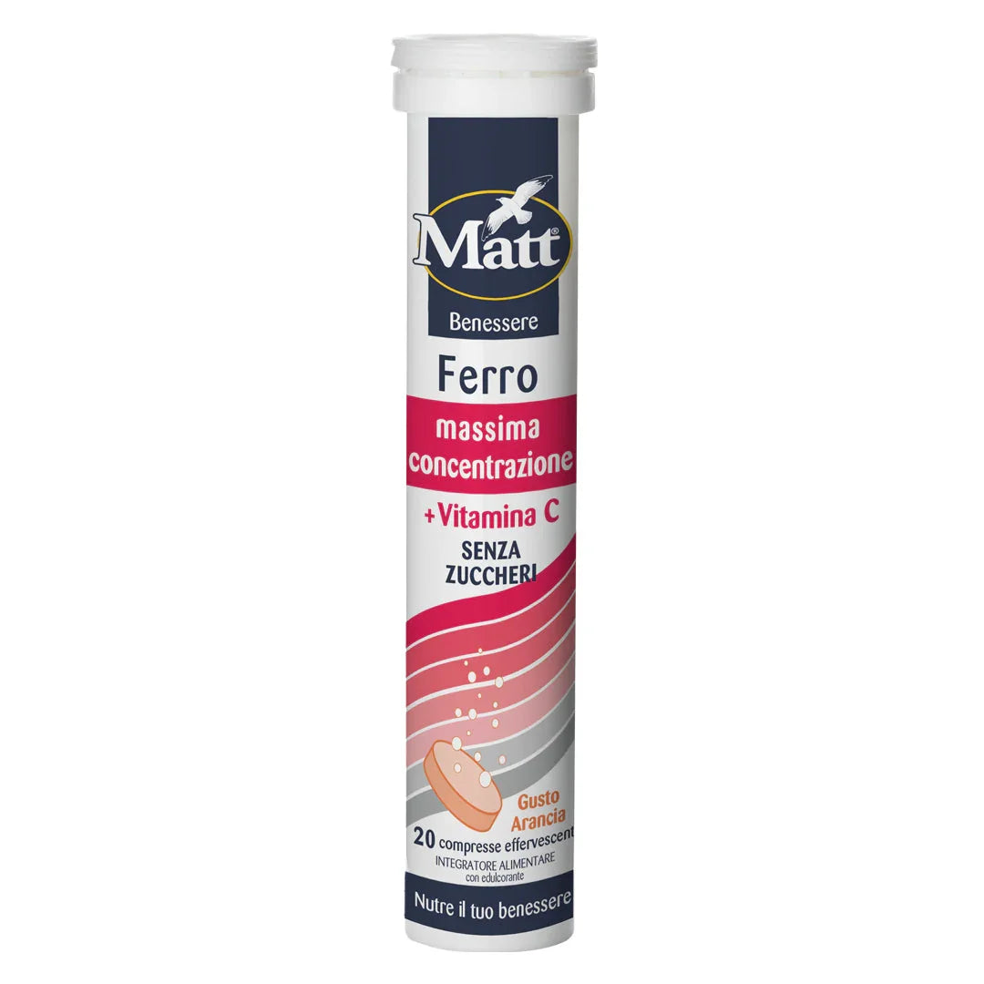 Iron + Vitamin C Effervescent Supplement | 20 Matt Tablets – Matt ...